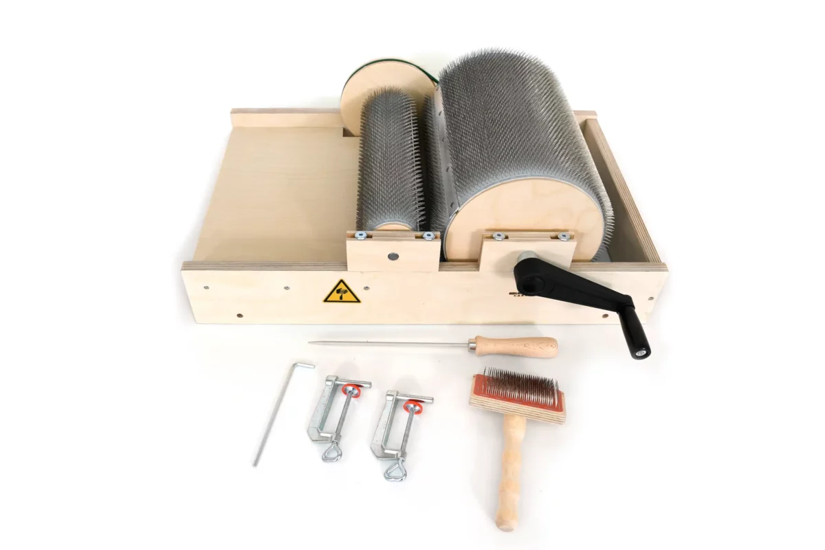 Drum carder WIDE 72 TPI - www.gfcarders.com